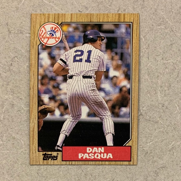Other | 1987 Topps Baseball Dan Pasqua Card | Poshmark